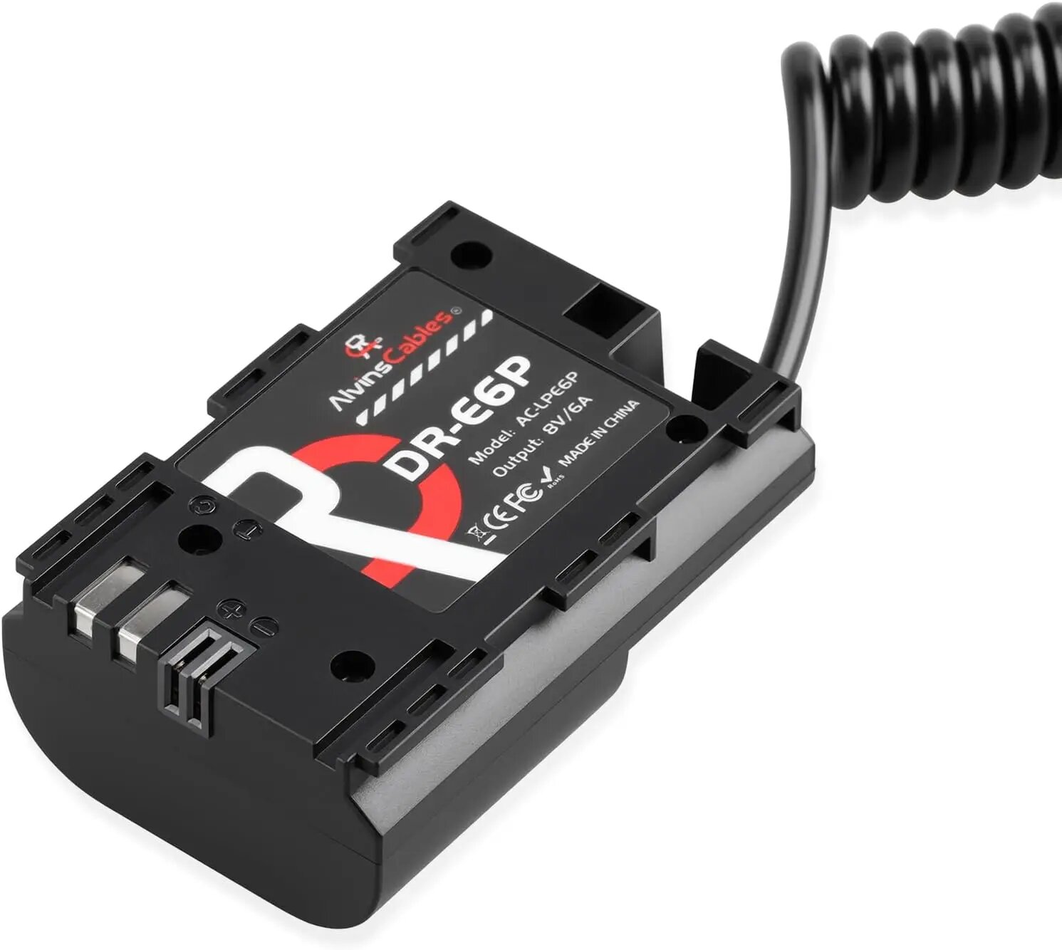Кабель Alvin's USB-C Type-c к LP-E6P для Canon EOS R5/R6 Mark ll/R6/R7/R