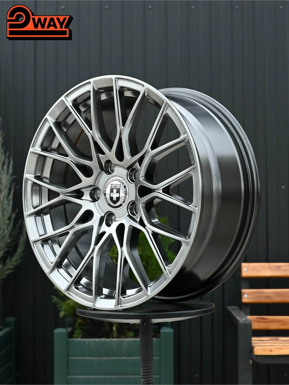 Литой диск T aigiro R17 HRE E235 Стиль 7.5J ET37 5*114.3 Темный хром