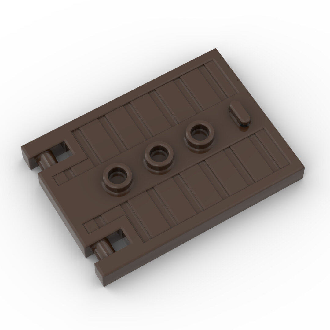 Совместимый с LEGO MOC строительный блок в коричневом цвете, вес 0.5 кг для крепления в DIY-проектах