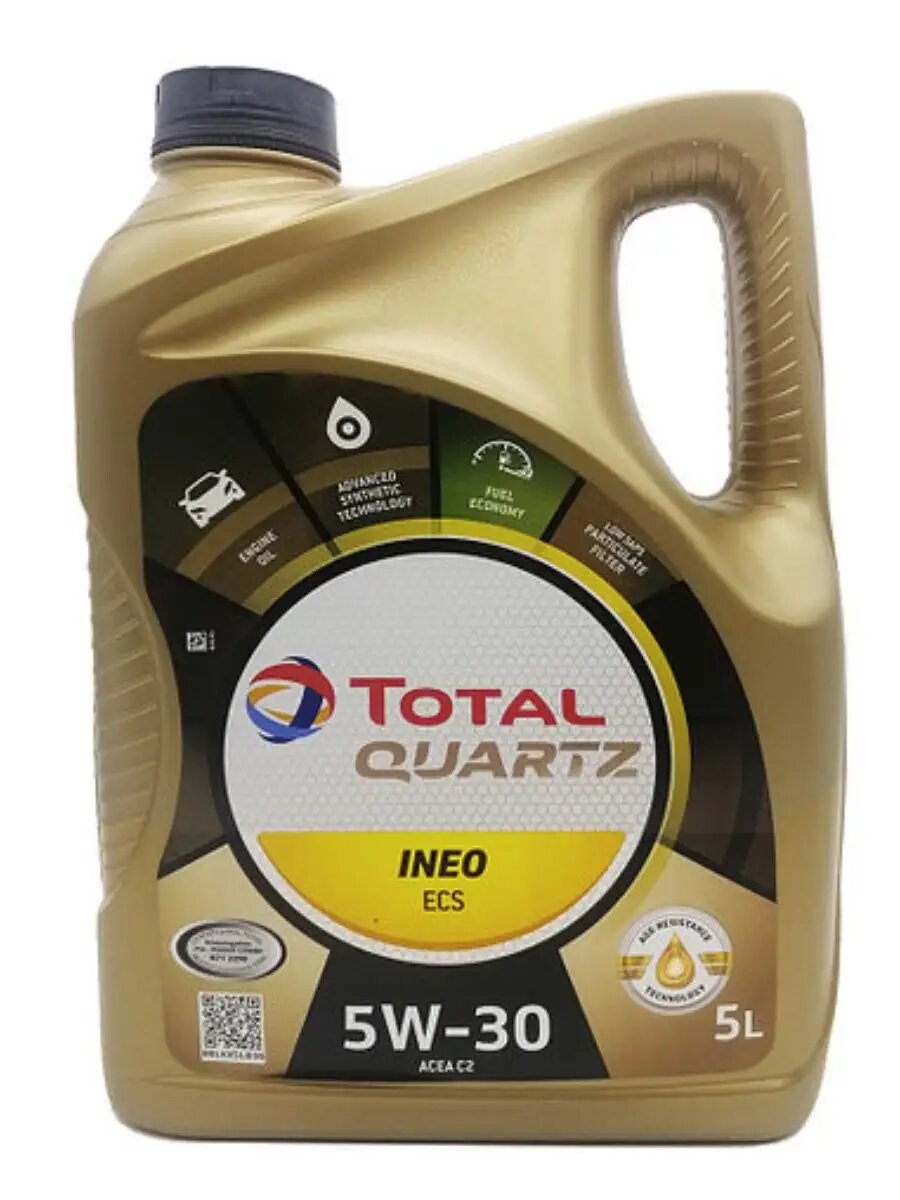 Моторное масло Total Energies Quartz Ineo ECS, 5W-30, синтетика, 5 л