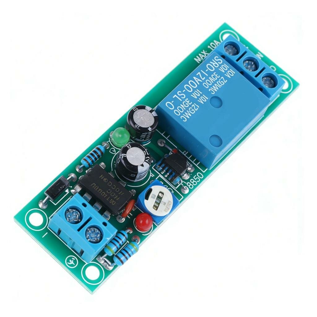 Реле с регулируемой задержкой времени, 12V