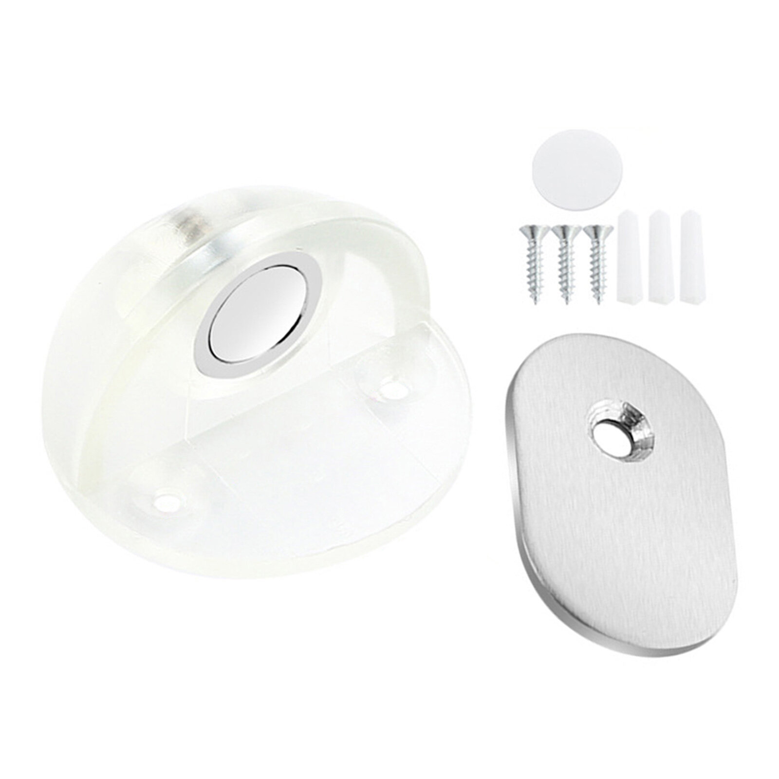 Стабильная конструкция простого дверного ограничителя экономит пространство