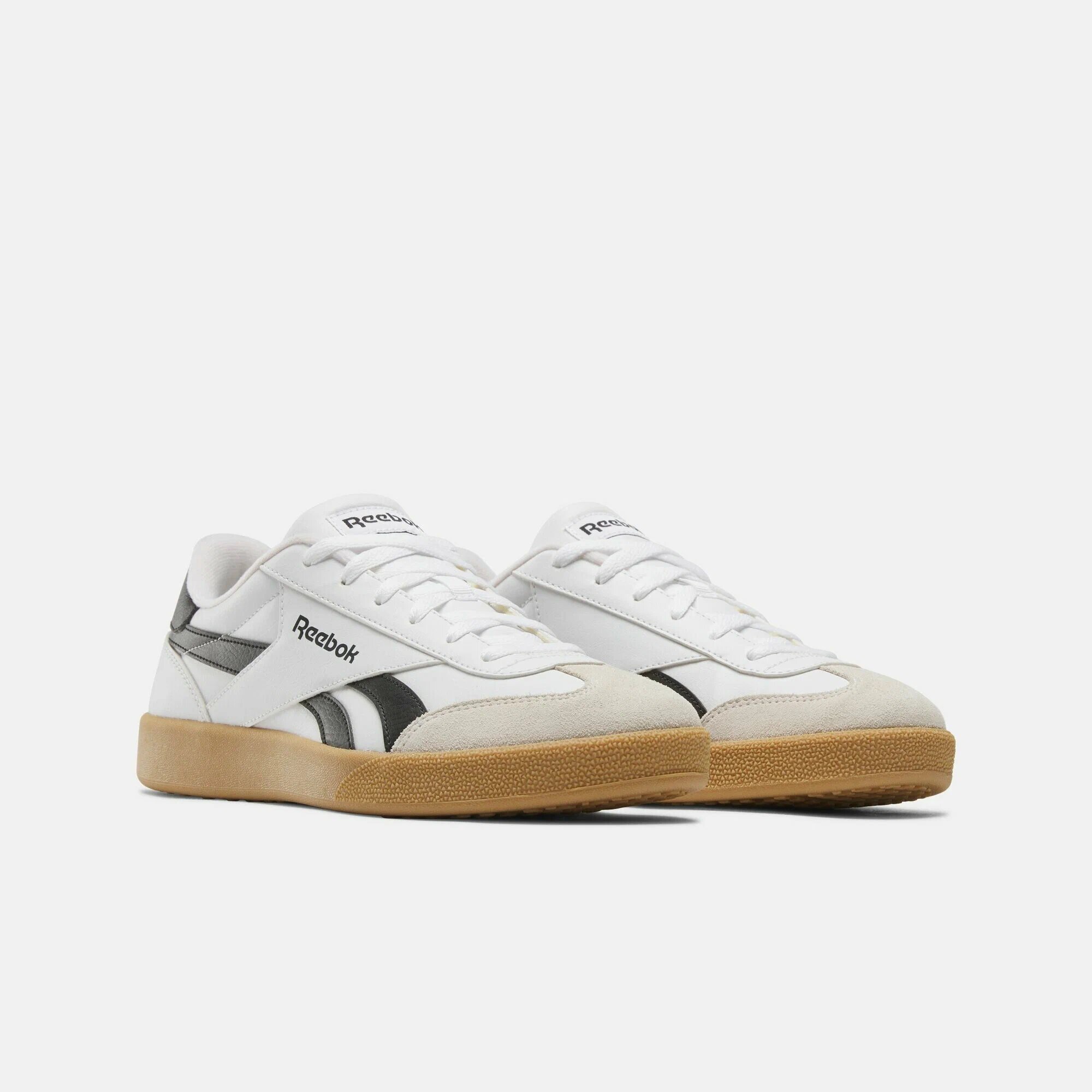 Кеды Reebok Smash Edge, размер 8,5 US, белый/черный/коричневый — фото 1