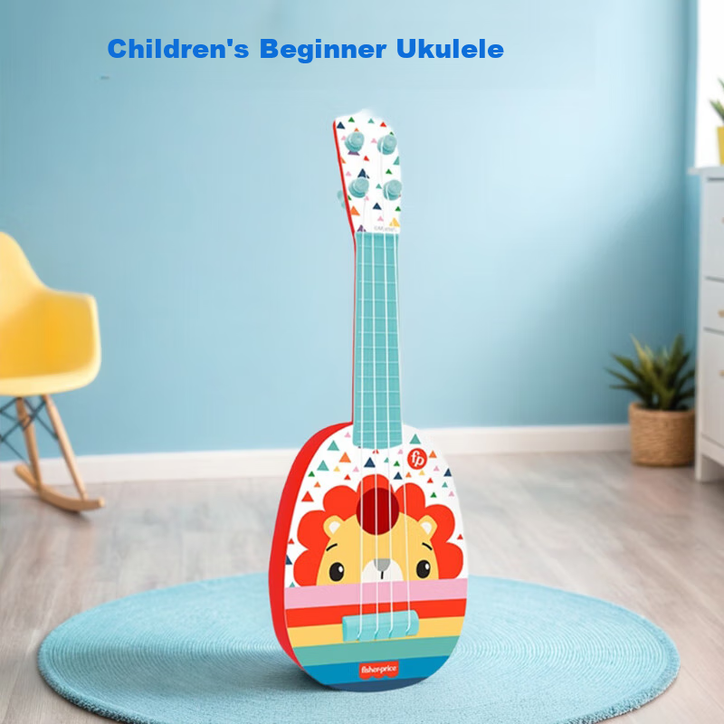 Музыкальный гитарный игрушечный инструмент Fisher-Price для младенцев и малышей с львом Цвет：Дизайн льва