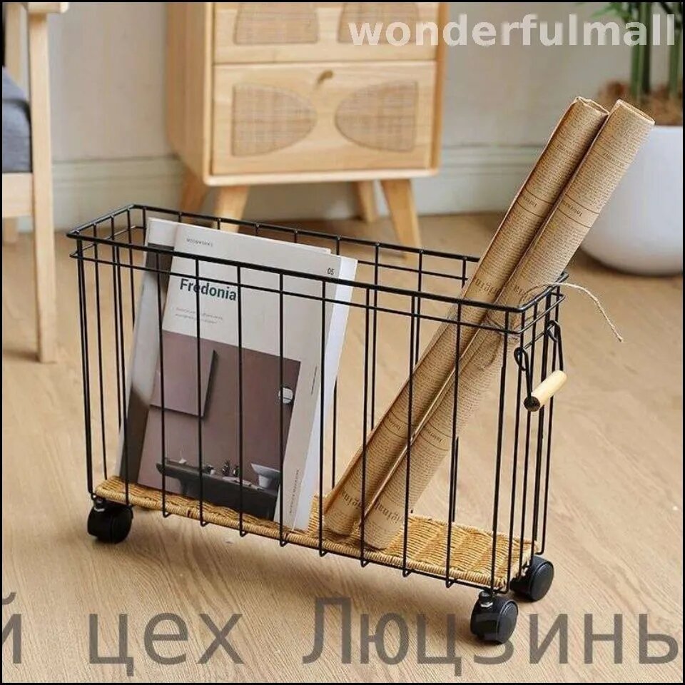 Корзина для хранения длина 50 см, ширина 13 см, высота 30.5 см.