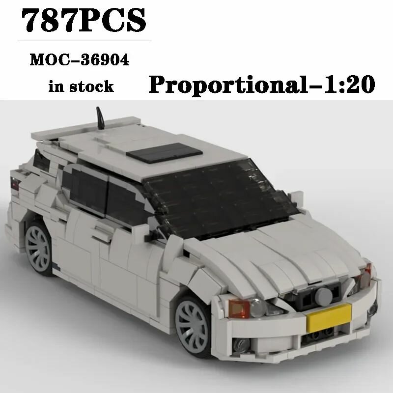Строительный блок MOC-36904 Автомобиль Спортивный автомобиль CT200h Масштабная 1:20 Строительная модель 787 шт.