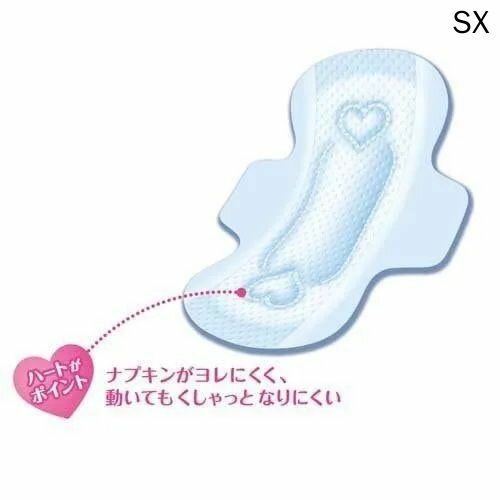 KAO Женские гигиенические ночные супервпитывающие прокладки "Laurier" Skin Cleanguard for Night, с крылышками, длина: 30 см, в упаковке 18 шт