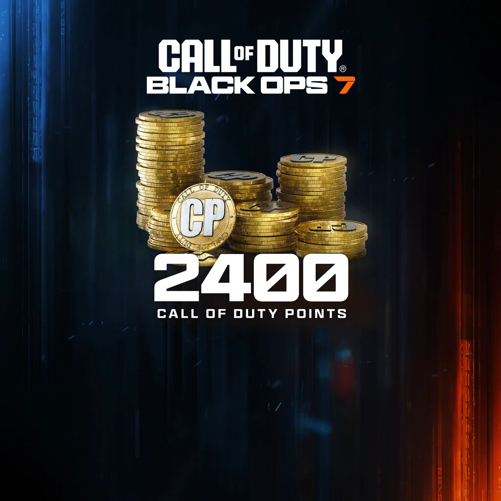 Дополнение 2,400 Black Ops 7 or Call of Duty: Warzone Points, цифровое издание PlayStation 5, регион Турция / код пополнения баланса