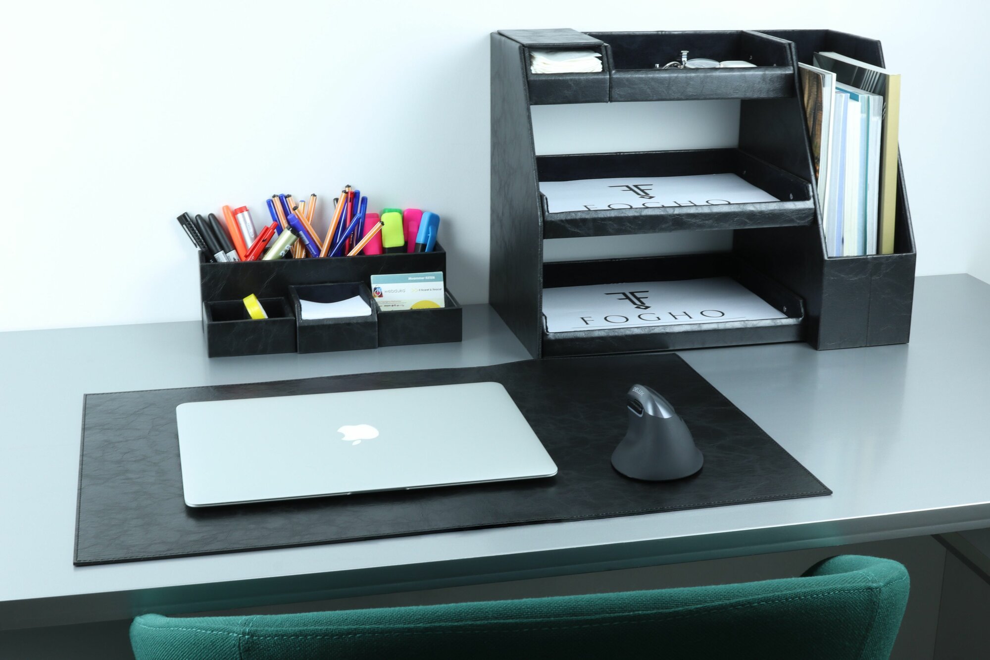 Набор для организации рабочего места из 10 предметов из искусственной кожи Офисная организация рабочего стола Аксессуары для офисного стола