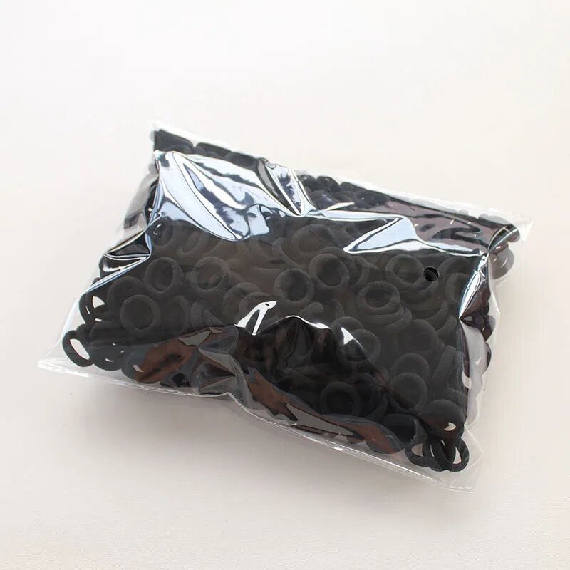 Резинки для волос черные, 100шт, C065-style5