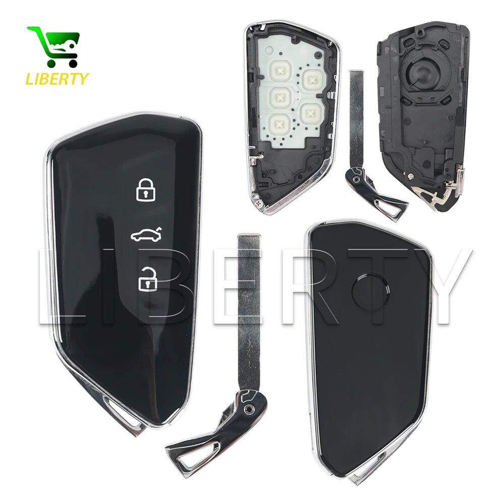 Корпус ключа дистанционного управления Liberty 3 BTN, слесарный корпус для Volkswagen Golf 8 для VW, чехол для смарт-карт без ключа KD HZ25 ZA25 ZB25