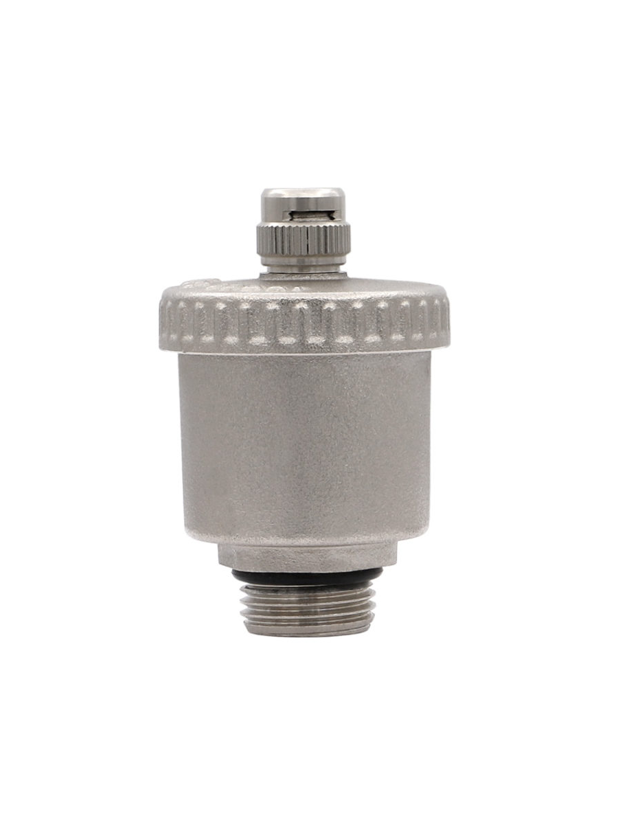 Воздухоотводчик прямой никелированный 1/2" с наружным подключением PF507