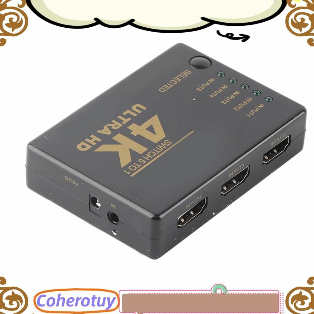 Переключатель HDMI 5 в 1, 1080P с дистанционным управлением для домашних кинотеатров