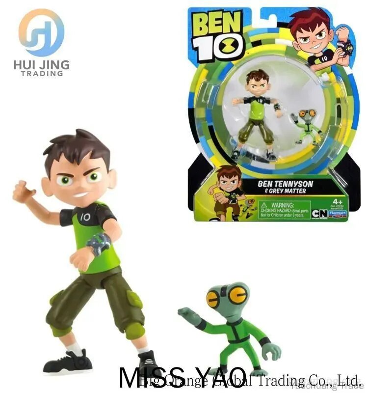 Фигурка Ben 10 Бен Теннисон и Гуманоид Grey Matter из ABS пластика для мальчиков 4+