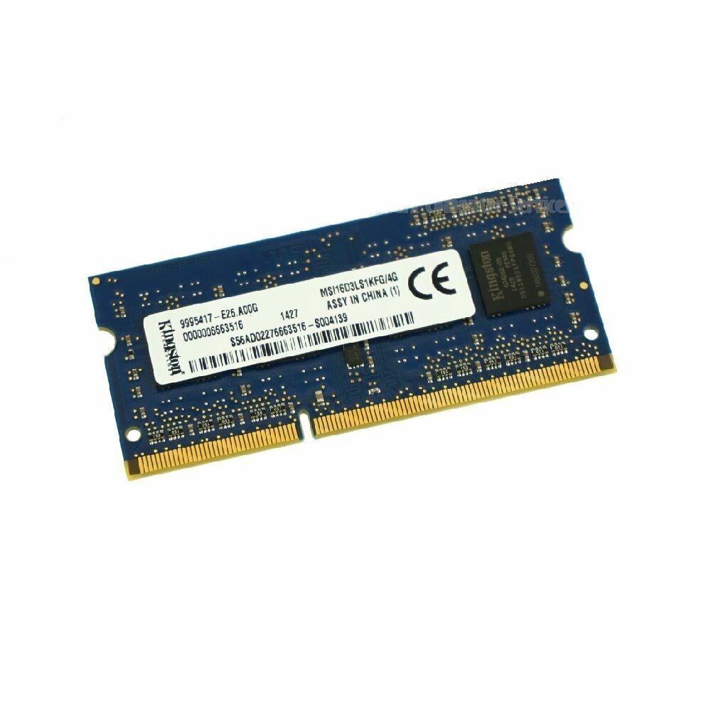 Оперативная память MSI16D3LS1KFG/4G 9995417-E25. A00G DDR3L, 1600 МГц, 1 x 4 ГБ (MSI16D3LS1KFG/4G 9995417-E25. A00G)