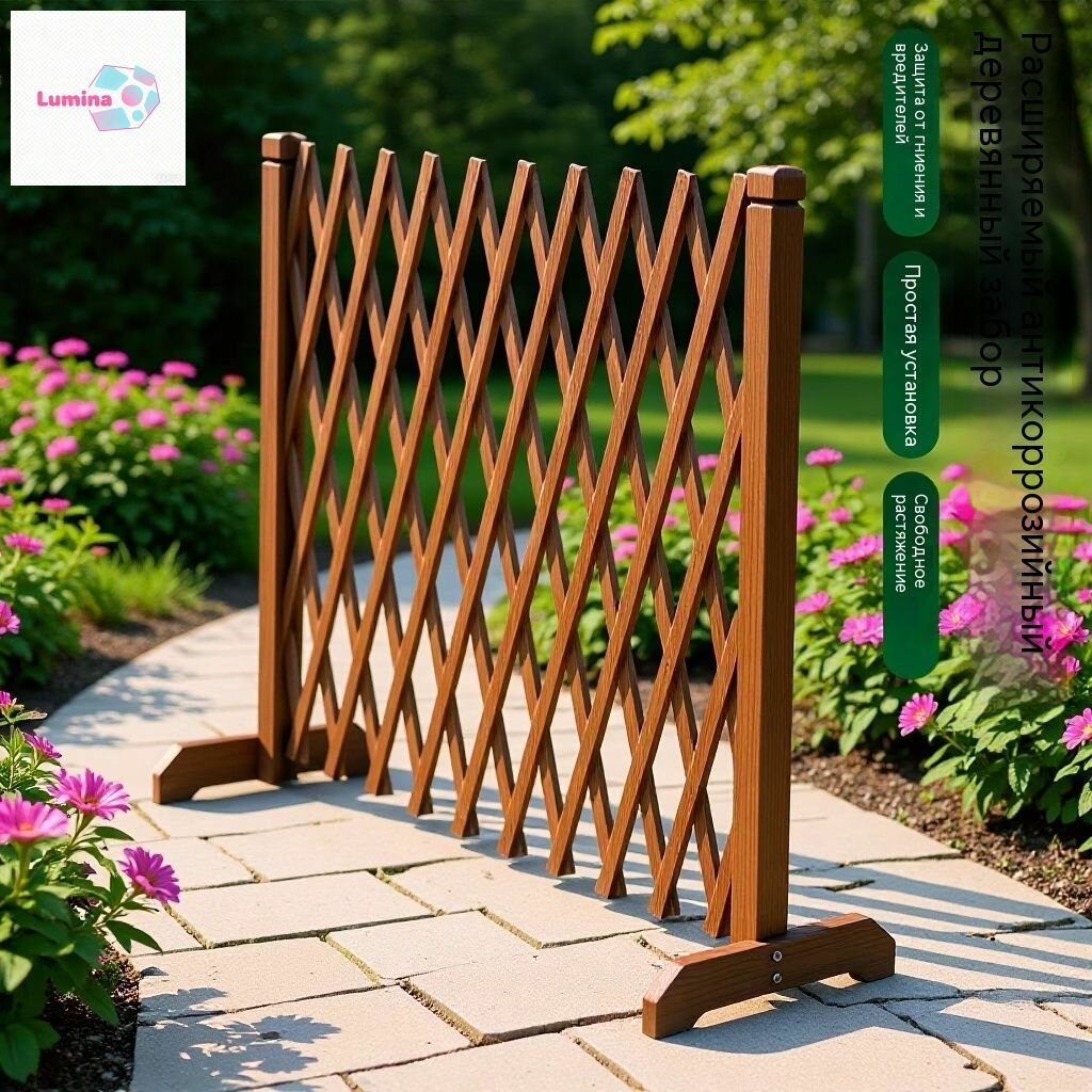 Раздвижная Деревянная Ограда: Классический Дизайн, Прочная Конструкция и Долговечность