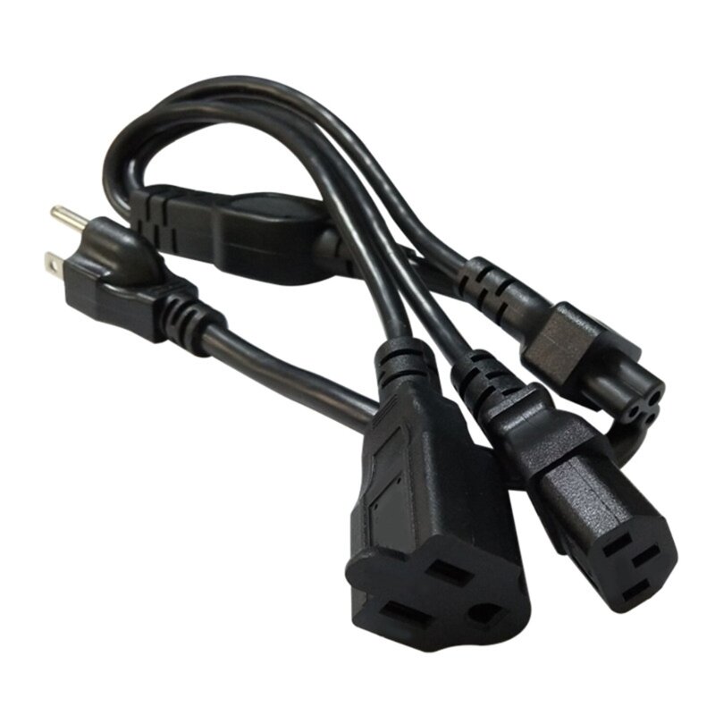 US 5-15P-5-15R + C13 + C5 Удлинительный Кабель Питания NEMA 5-15P Преобразователь Питания между Мужчинами и женщинами Кабель для телевизора ПК Компьютера