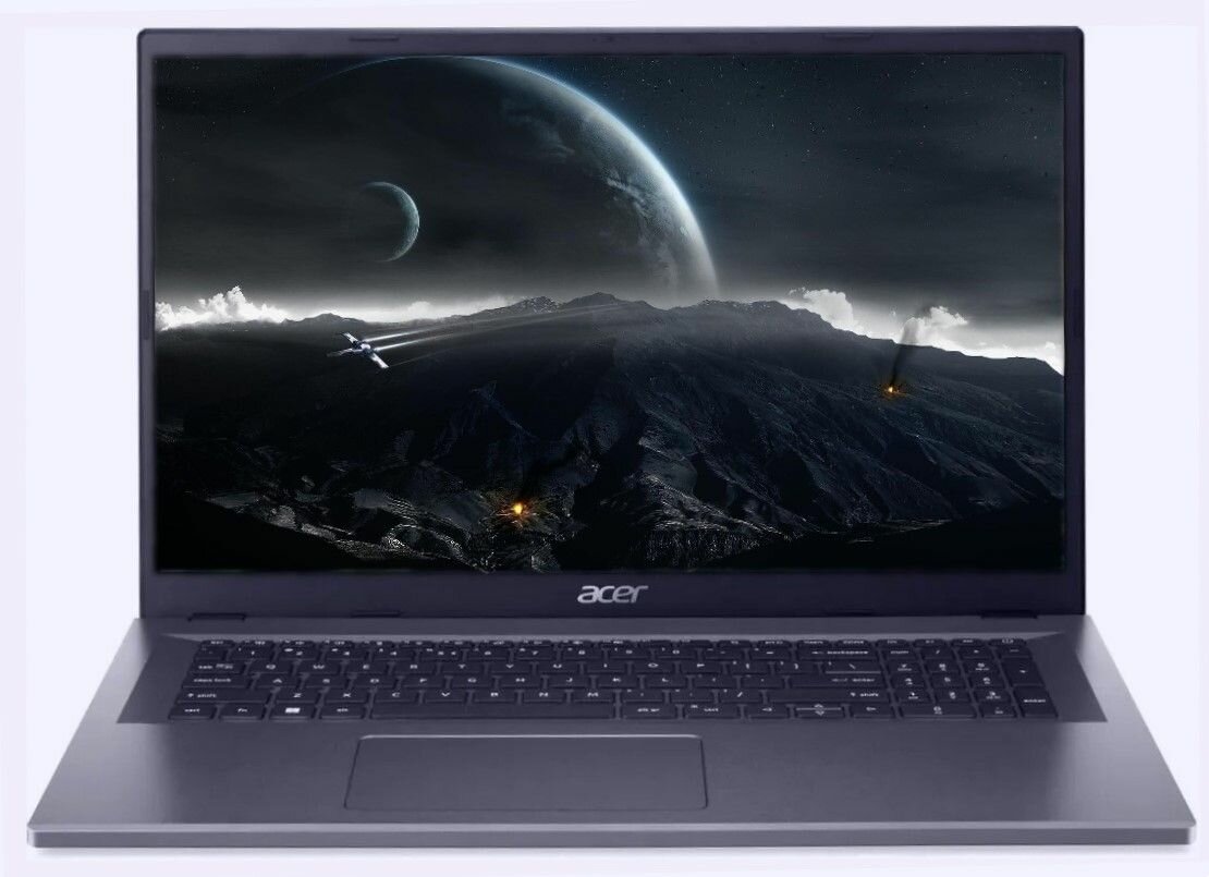 Ноутбук Acer Intel N-Series 3,4ГГц 4 ядер. 17,3' 1920x1080 Intel UHD Graphics Xe 24EUs Windows 11 Pro Русская раскладка