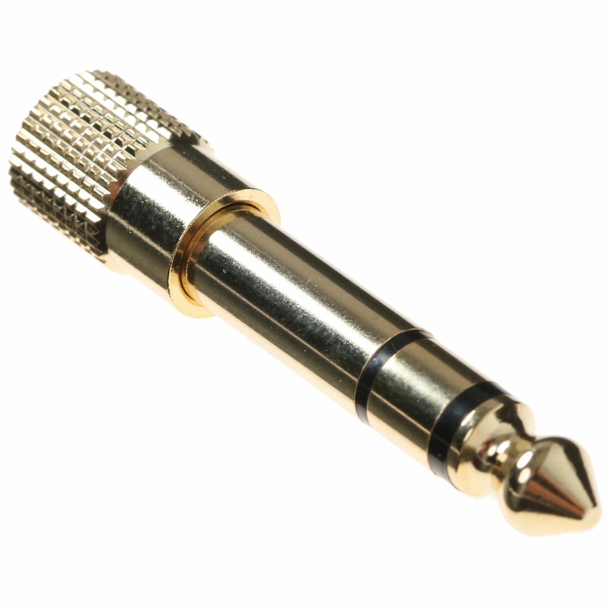 Адаптер DEXP jack 6.3 мм - jack 3.5 мм золотистый