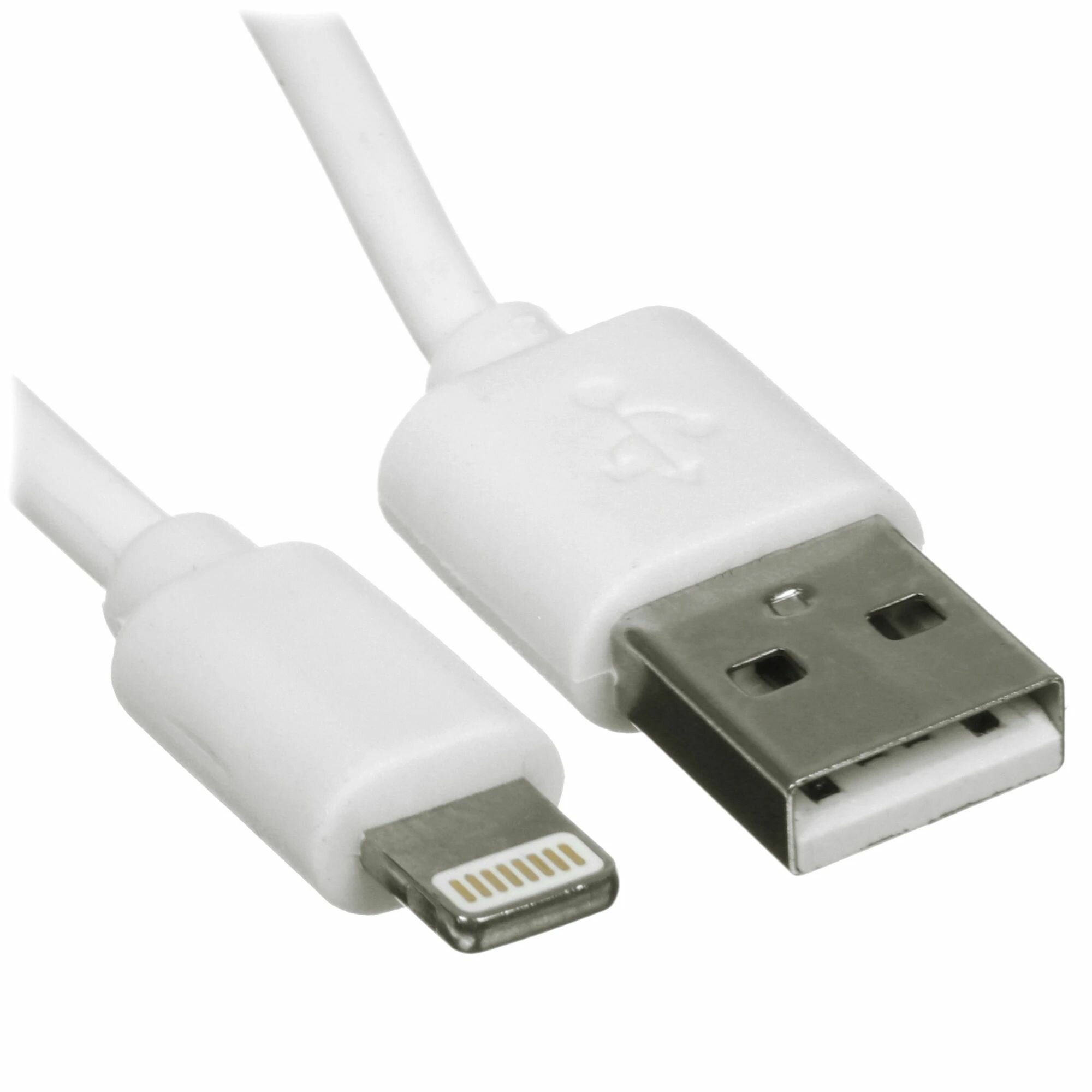 Кабель круглый Aceline Lightning 8-pin - USB 2.0 Type-A белый 1 м