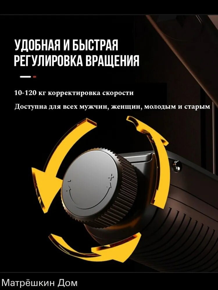 Кистевой эспандер с регулируемой нагрузкой до 120 кг, для тренировки рук и кистей, 1 шт, белый, ABS пластик — фото 1