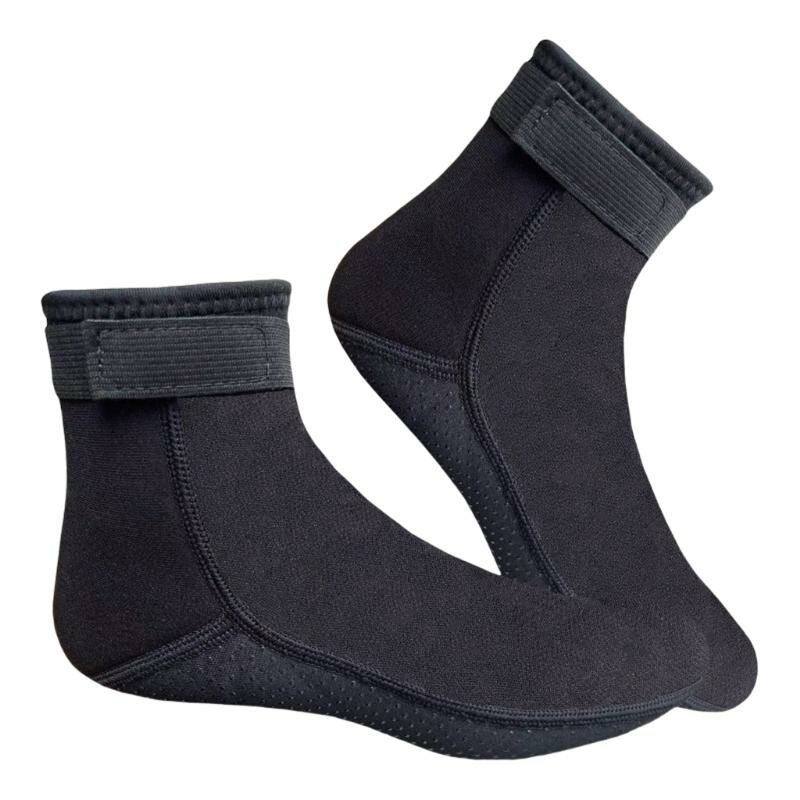 Антилипкие неопреновые носки для плавания, Черный L