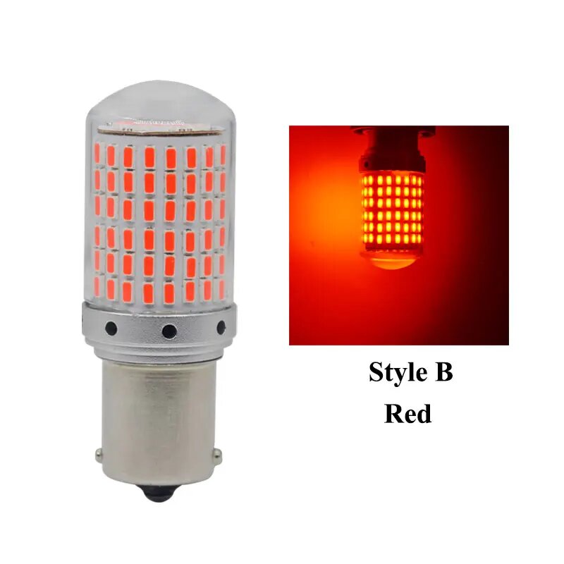 RXZ 1 шт. CanBus P21W PY21W T20 LED W21W W21/5W 7440 T443 LED S25 1156 BA15S BAU15S Лампы 3014 144SMD для автомобильных указателей поворота