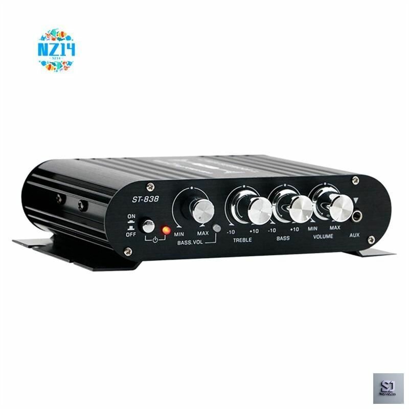 (T O Q G) -838 HIFI-усилитель 2.1-канальный автомобильный MP3-мини-усилитель AUX Вход Регулировка высоких и низких частот Усилитель Super Bass 20Wx2+40W