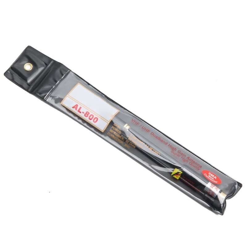 AL800 33-дюймовая Выдвижная/Телескопическая Антенна SMA Полной длины VHF/UHF (144/430 МГц) для двухполосного Радио