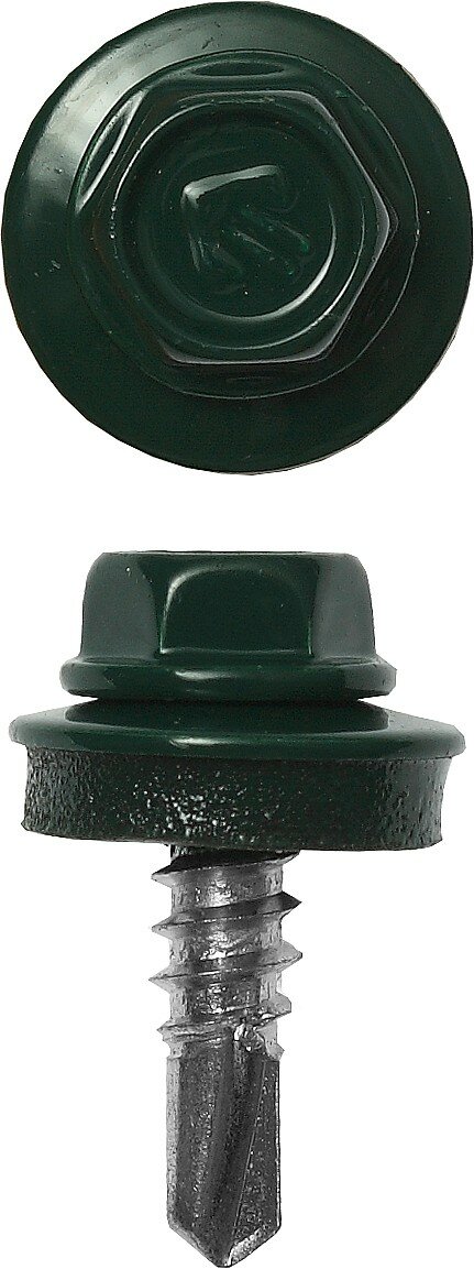 ЗУБР СКМ 6005, 25 х 5.5 мм, зелёный насыщ, 420 шт (2,36 кг.), кровельный саморез, Профессионал (4-300315-55-025-6005)