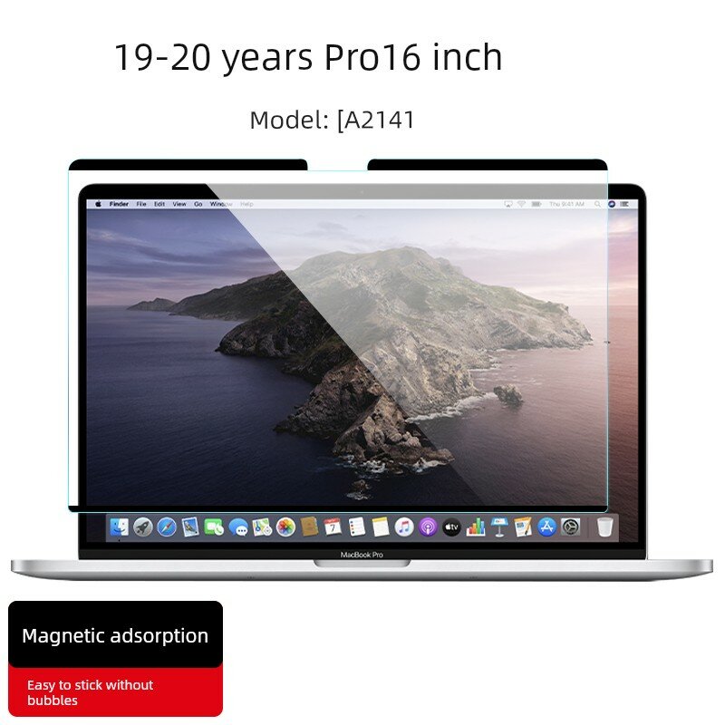 Магнитный антибликовый экран для Apple MacBook Pro 2019-2020 16 дюймов с микрофибровой салфеткой