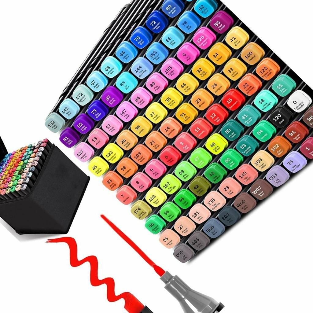 Водонепроницаемые маркеры для быстрой сушки, 100 шт, 100 цветов