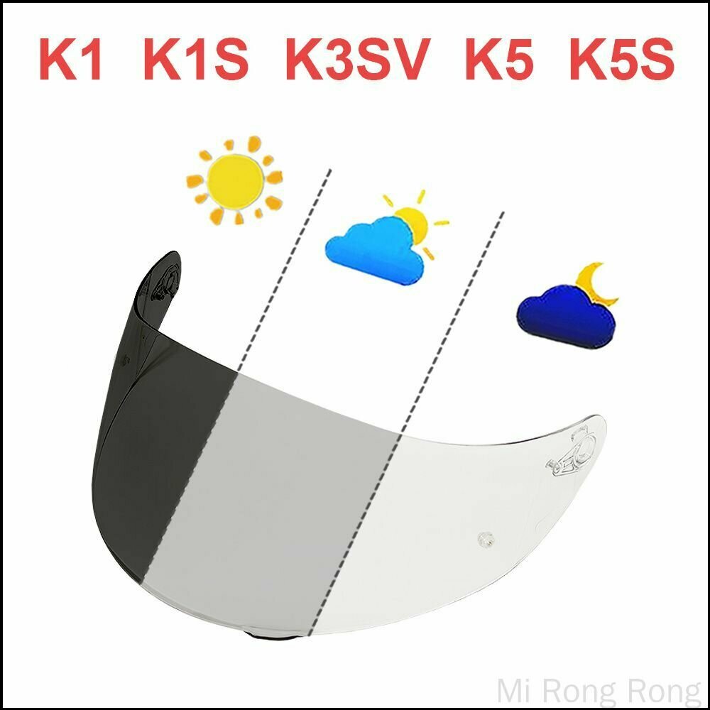 Универсальный визор K1 для AGV K1S K3SV K5 K5S, антиблик, УФ-защита