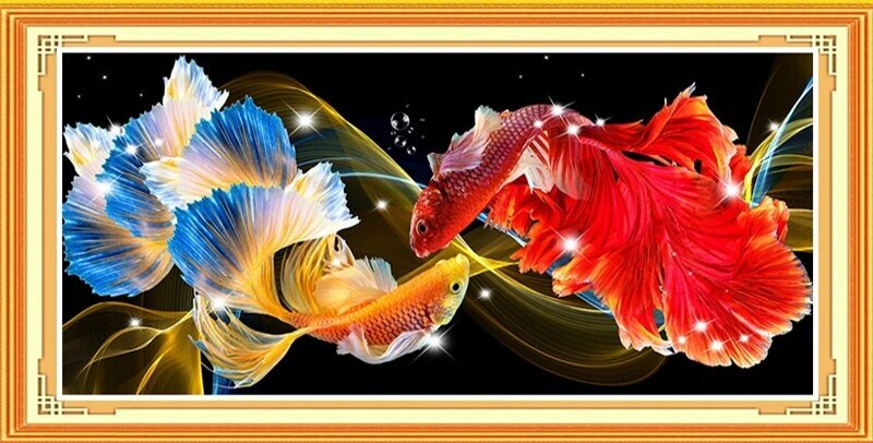 Хлопковая нить для вышивки Цяньцэхуй 11CT звезда кои 11CT 100x50cm cotton, B-xia tu