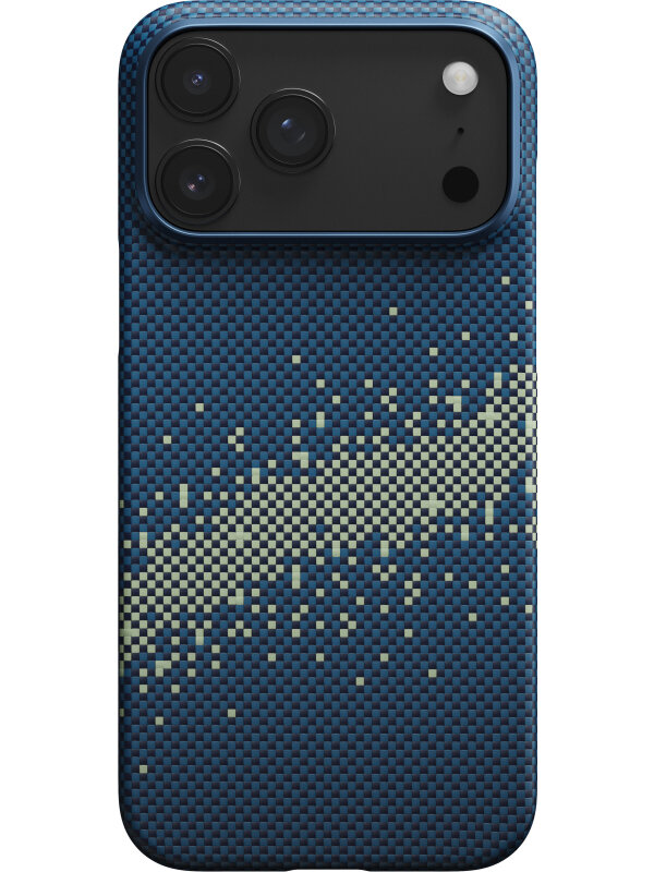 Чехол Pitaka StarPeak Case Milky Way Galaxy для iPhone 17 Pro, синий