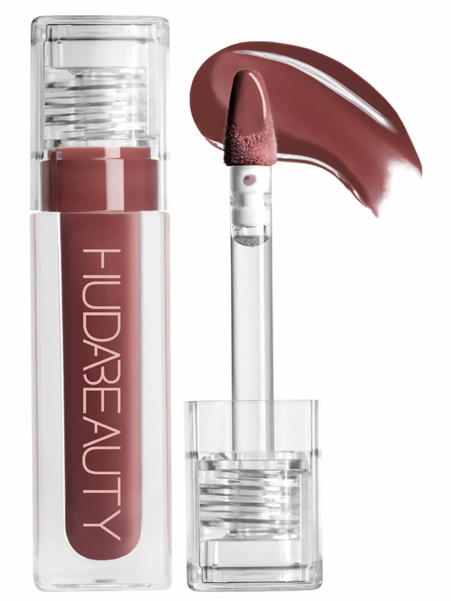 HUDA BEAUTY Блеск для губ Faux Filler Shiny Non-Sticky Lip Gloss (Posh)
