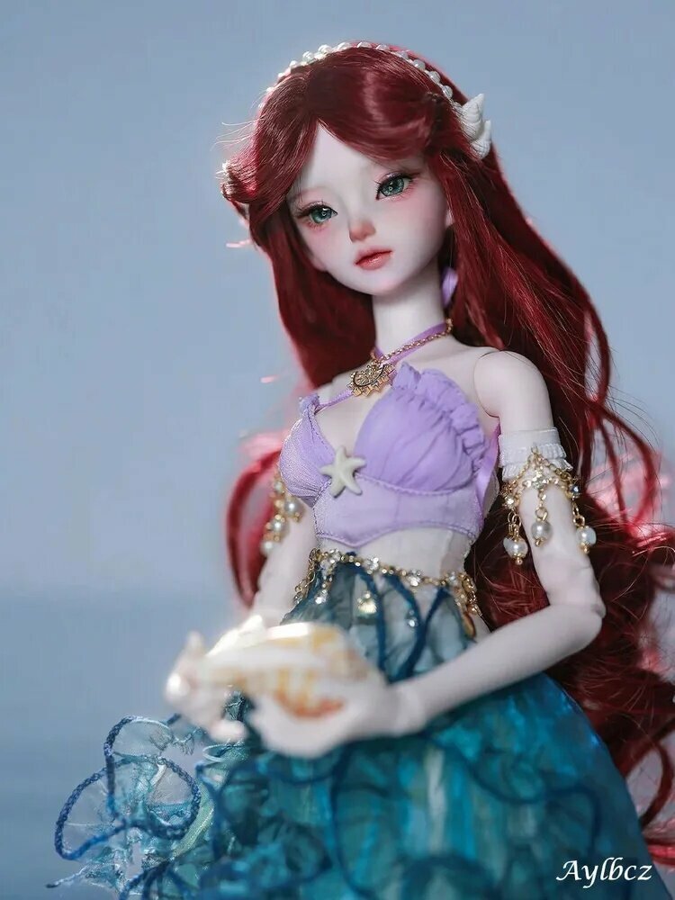 Кукла BJD "Русалочка" Shimmer 1/4, Морской дух, Сказочная принцесса, Полный комплект