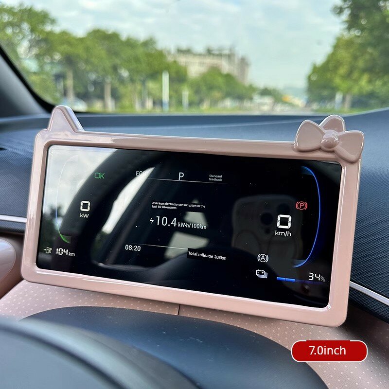 Накладка на панель приборов BYD Seagull с кошачьими ушками для 7-дюймового экрана, песчано-песочный оттенок,