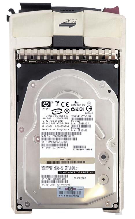 Жесткий диск HP BF1465A693 146,8Gb Fibre Channel 3,5" HDD