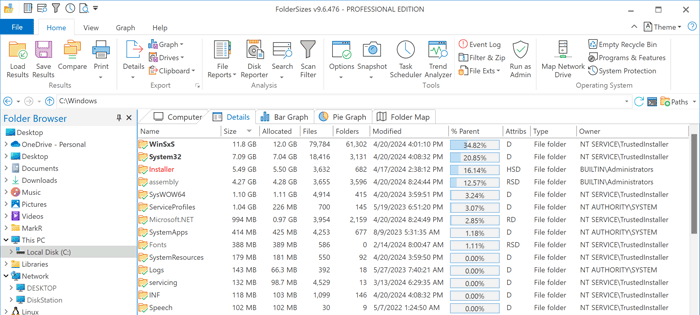 FolderSizes Disk Space Analyzer PC Ключ (2 PCs) • Цифровой ключ