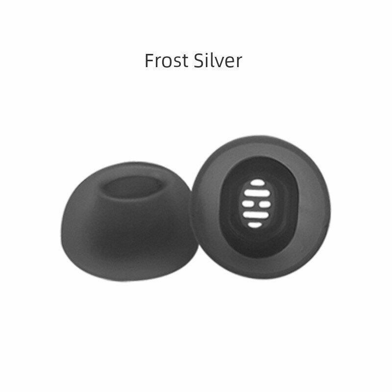 Силиконовые амбушюры для Huawei FreeBuds Pro 3 Большой размер Ледяной серебристый цвет 1 пара для беспроводных