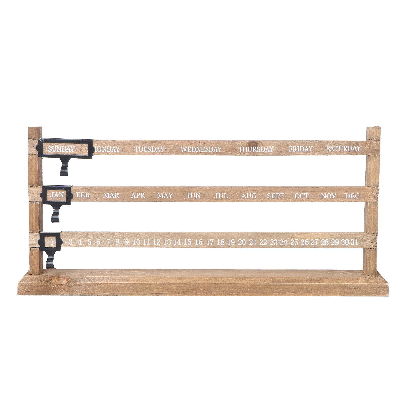 Креативный деревянный настольный календарь, вечный календарь, украшение для дома, гостиной и спальни, деревянная фигурка (32,5*4,5*15 см)