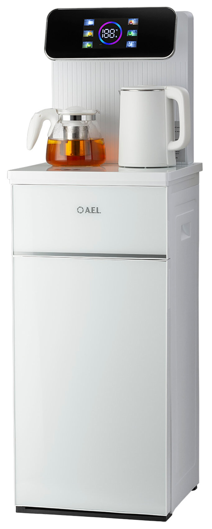 Кулер с чайным столиком AEL Тиабар TB84a-LK white (00491)
