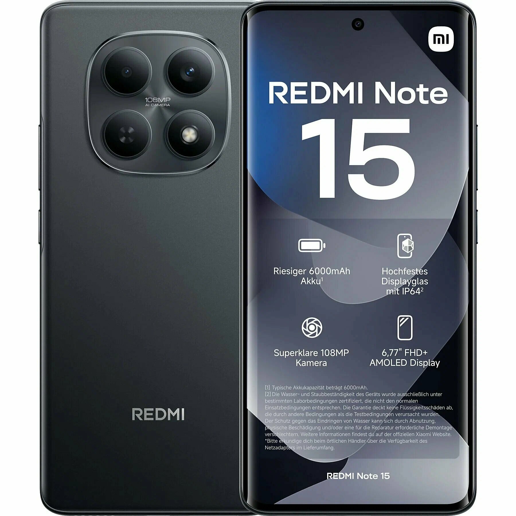 Xiaomi Redmi Note 15 4G 8/128 ГБ RU, Black