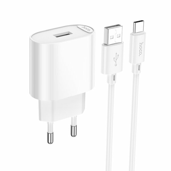 Зарядное устройство для телефона с кабелем Type-C, 10.5W, 1 м
