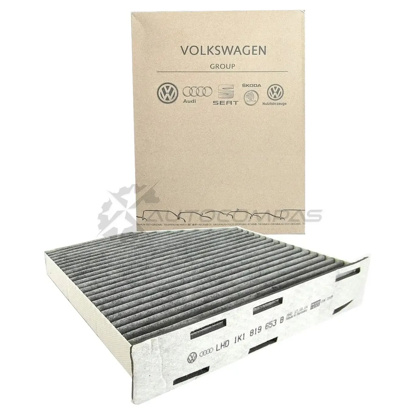 Салонный фильтр угольный Audi A3 Q3 TT Seat Altea Leon Toledo Skoda Octavia Superb Yeti Vv Caddy Golf Jetta Passat Sharan Tiguan Touran VAG 8YV OZJB 22031490 1K1 819 653 B