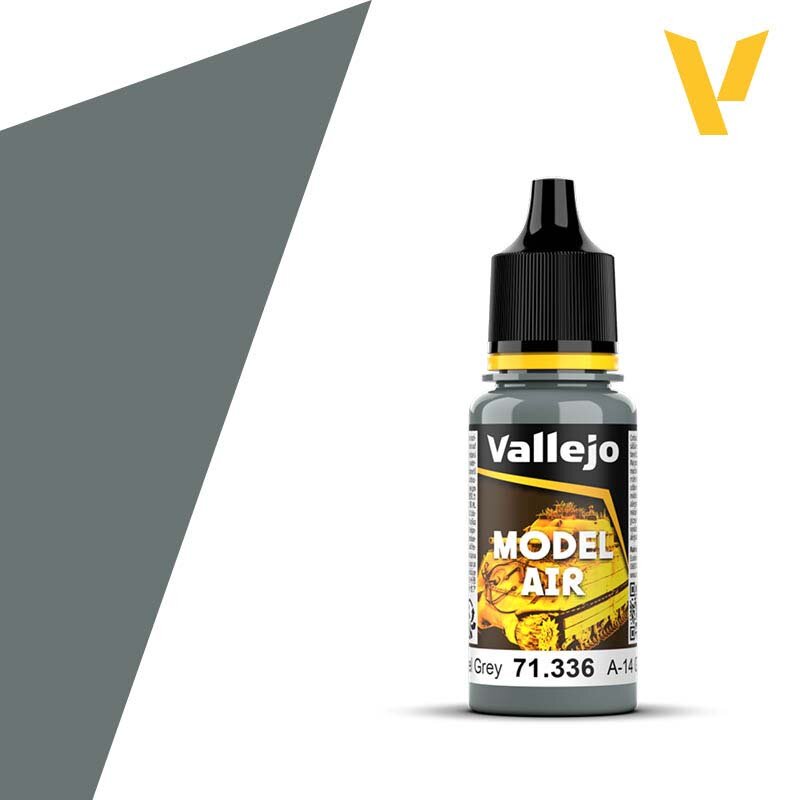Краска Vallejo 71.336 серии Model Air A14 Steel Grey 17 мл. акриловая