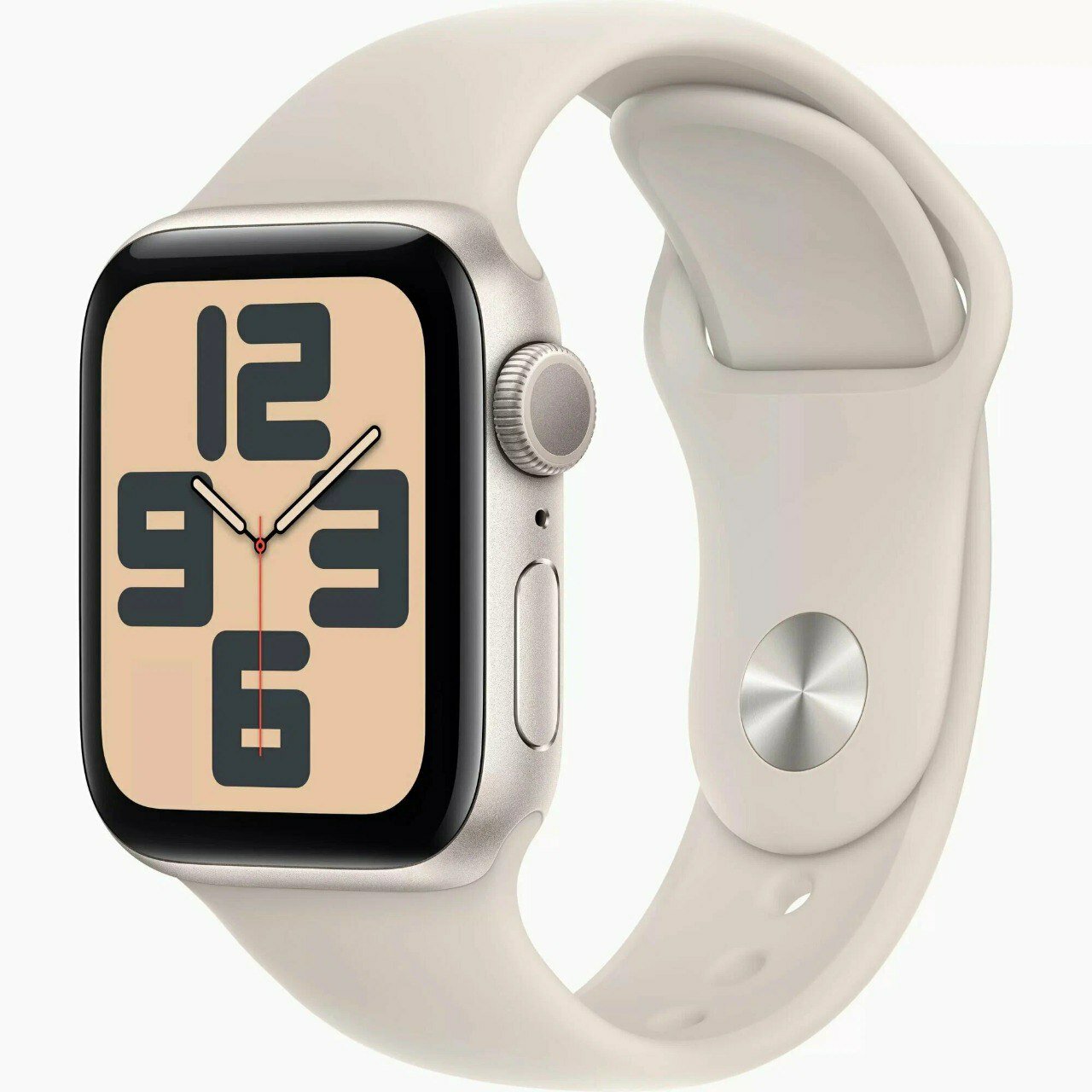 Умные часы Apple Watch Series SE 2025 Gen 3 40mm Aluminium Case, Starlight/Starlight M/L Sport Band
