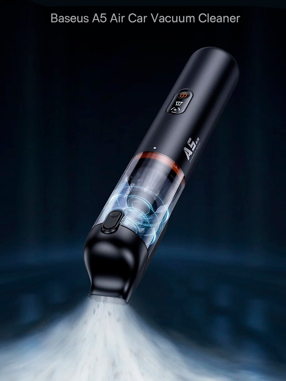 Пылесос беспроводной для автомобилей и дома Baseus A5 AIR Car Vacuum Cleaner (C30459500111-02)