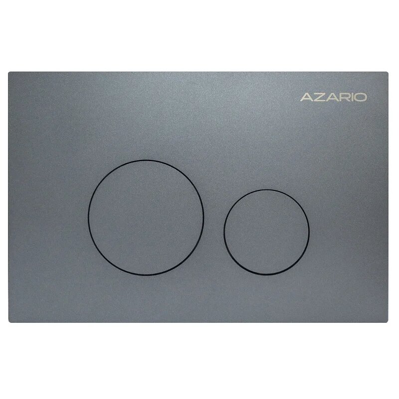 Кнопка смыва для унитаза AZARIO NEW-TS AZ-SS-002-GG серая, матовая, кнопка для инсталляции, из нержавеющей стали, двойной смыв